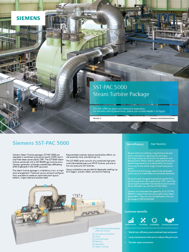 SST Pac 5000 Steam Turbine Package Interactive Presentation | PDF | Power Station | Nature