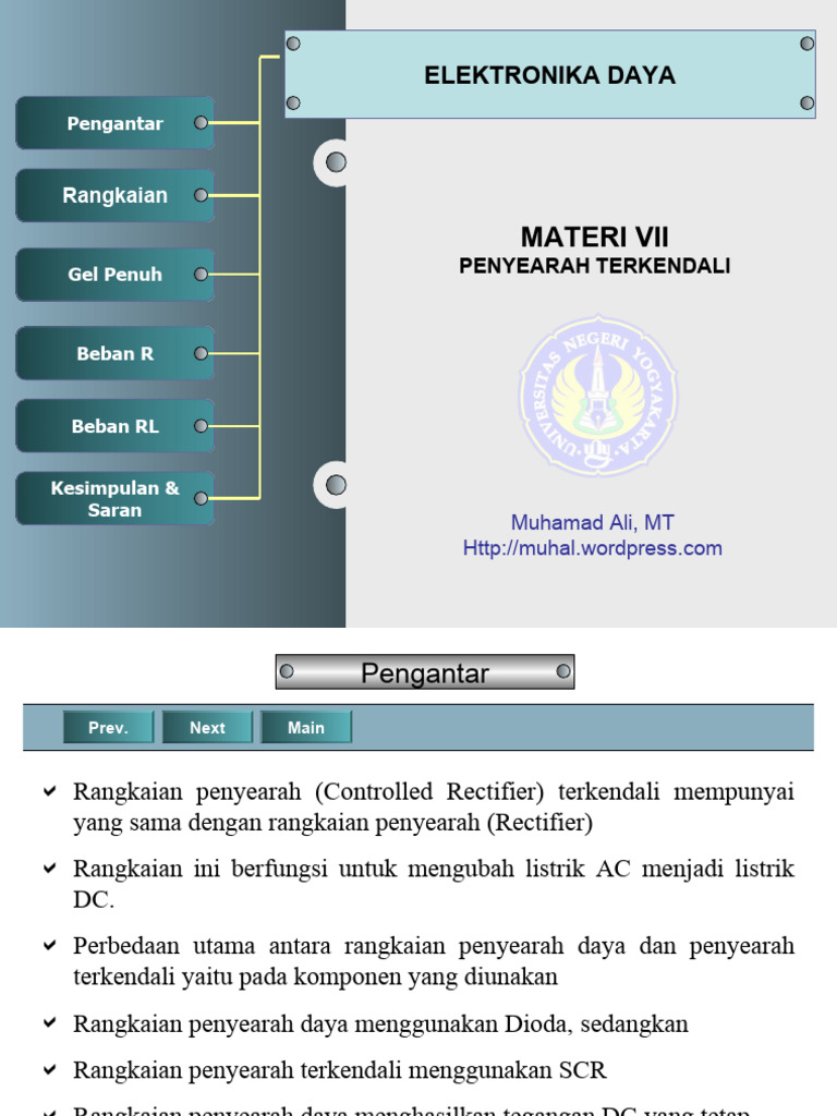 Rangkaian Penyearah Terkendali | PDF