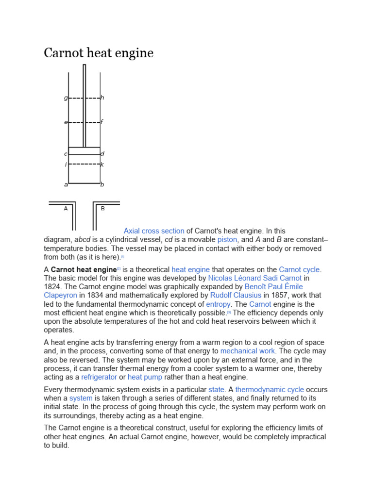 Carnot Heat Engine | Download Free PDF | Heat | Classical Mechanics