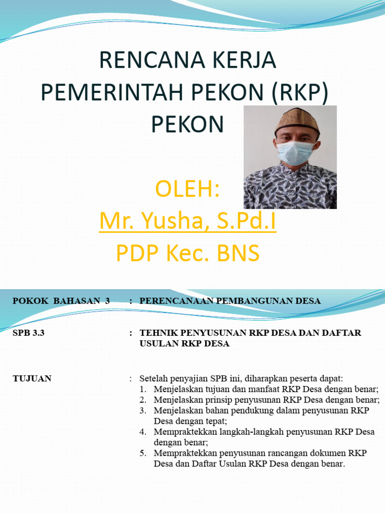 Teknik Penyusunan RKP | PDF