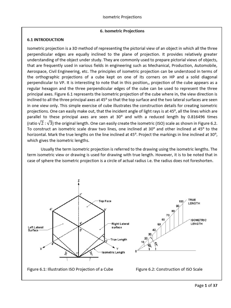 014B Unit-Pg01-5-Chapter 5 - Isometric Projections | PDF | Teaching ...