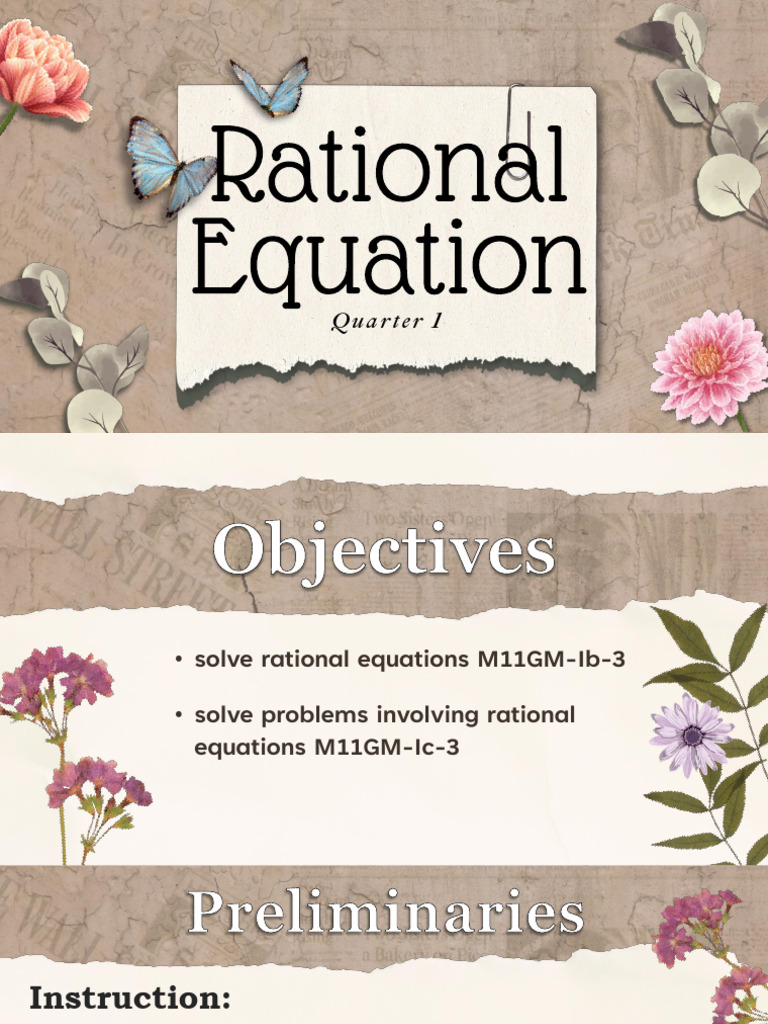 Week-5 Rational-Equation q3 Observation | PDF | Teaching Methods ...