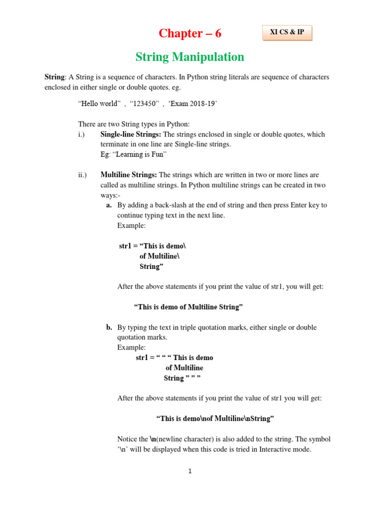 06 String Manipulation 2023 24 Pdf String Computer Science Computer Programming 8830
