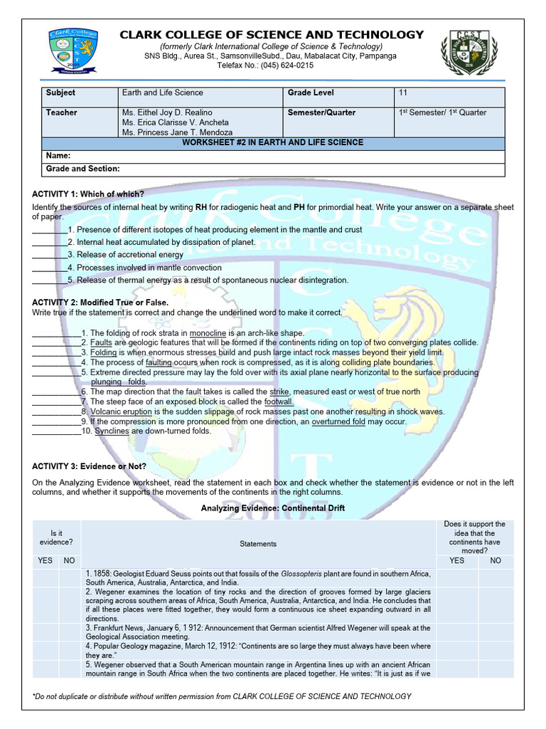 Worksheet2 Els | PDF