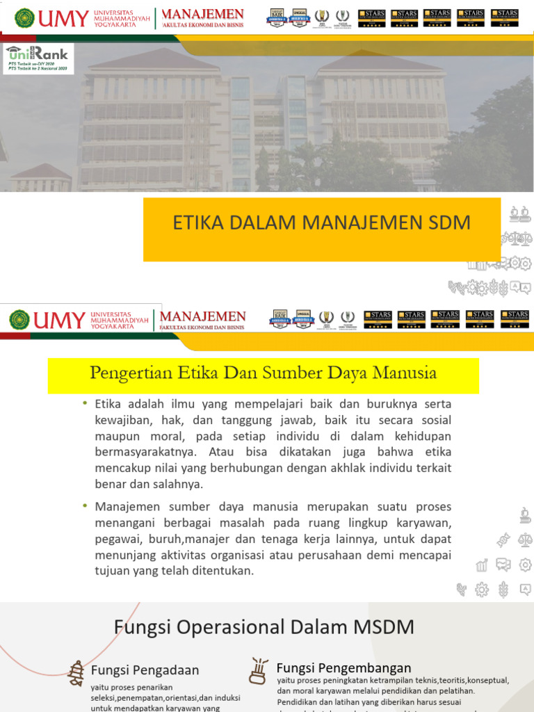 Etika Dalam MSDM | PDF