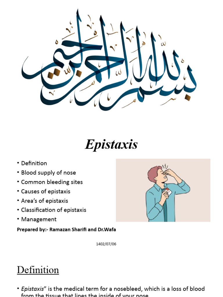 Epistaxis 1 | PDF