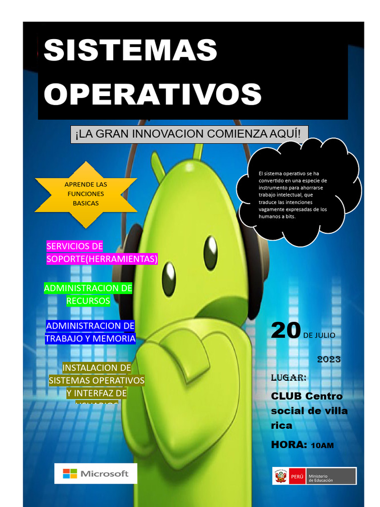 Afiche Sistemas Operativos | PDF
