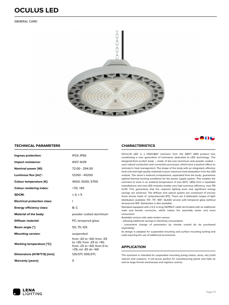 Oculus Led | PDF | Light Emitting Diode | Heat