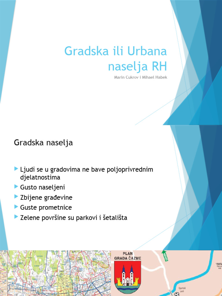 Gradska Ili Urbana Naselja RH | PDF