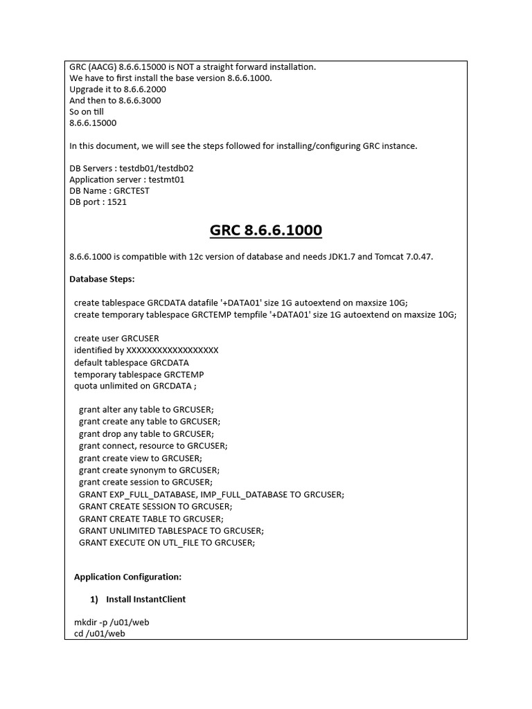 Installing and Configuring Oracle GRC Using Weblogic | PDF | Web ... Installing and Configuring Oracle GRC Using Weblogic | PDF | Web ...