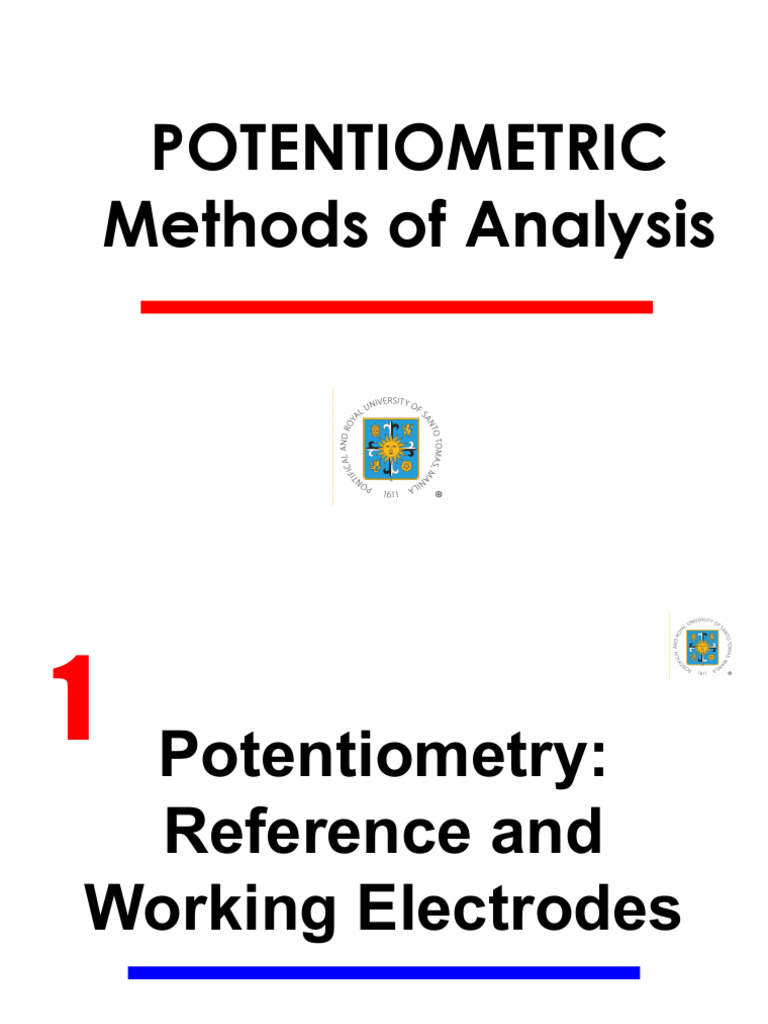 1 Introduction Potentiometry With Reference and Indicator Electrodes | PDF | Ph | Ion