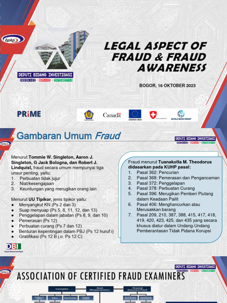 BPKP - Legal Aspect of Fraud | PDF
