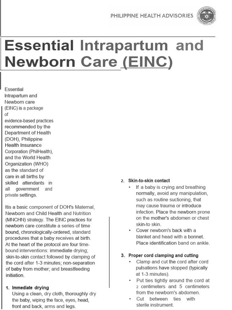 EINC | PDF | Infants | Breastfeeding