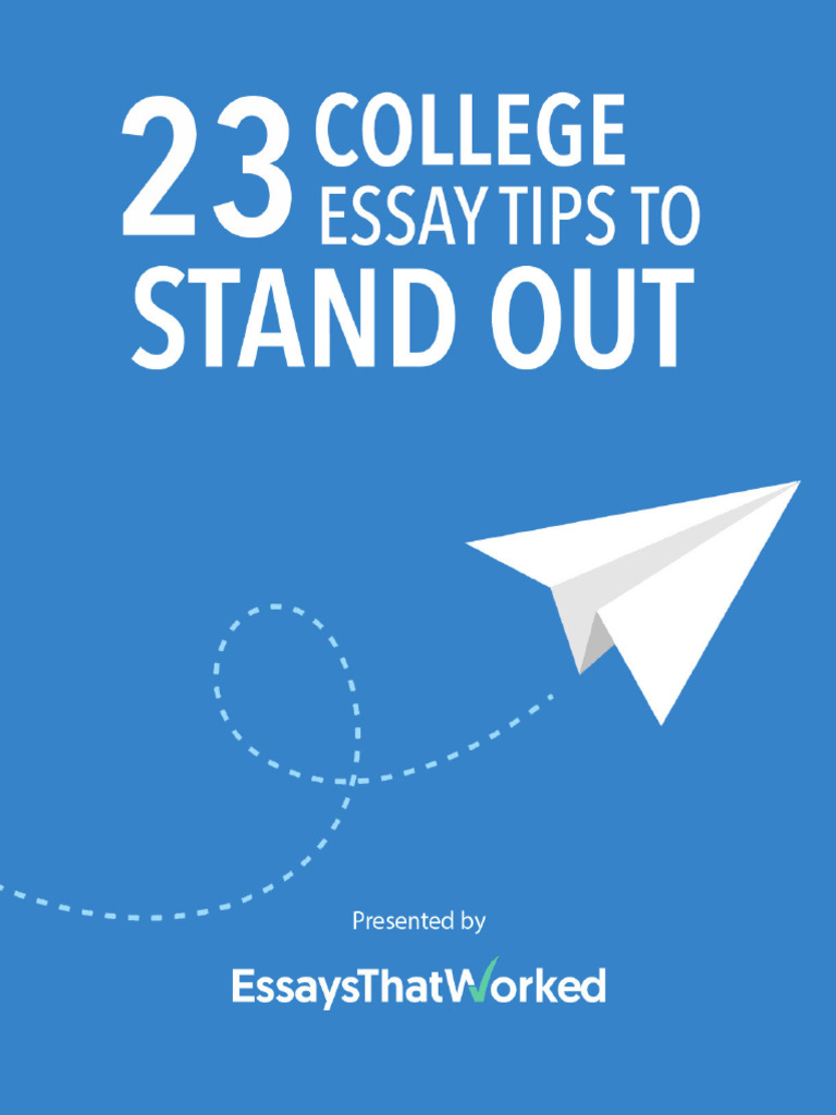 Strategies for Standout Application Essays | PDF | Essays | Subject ...