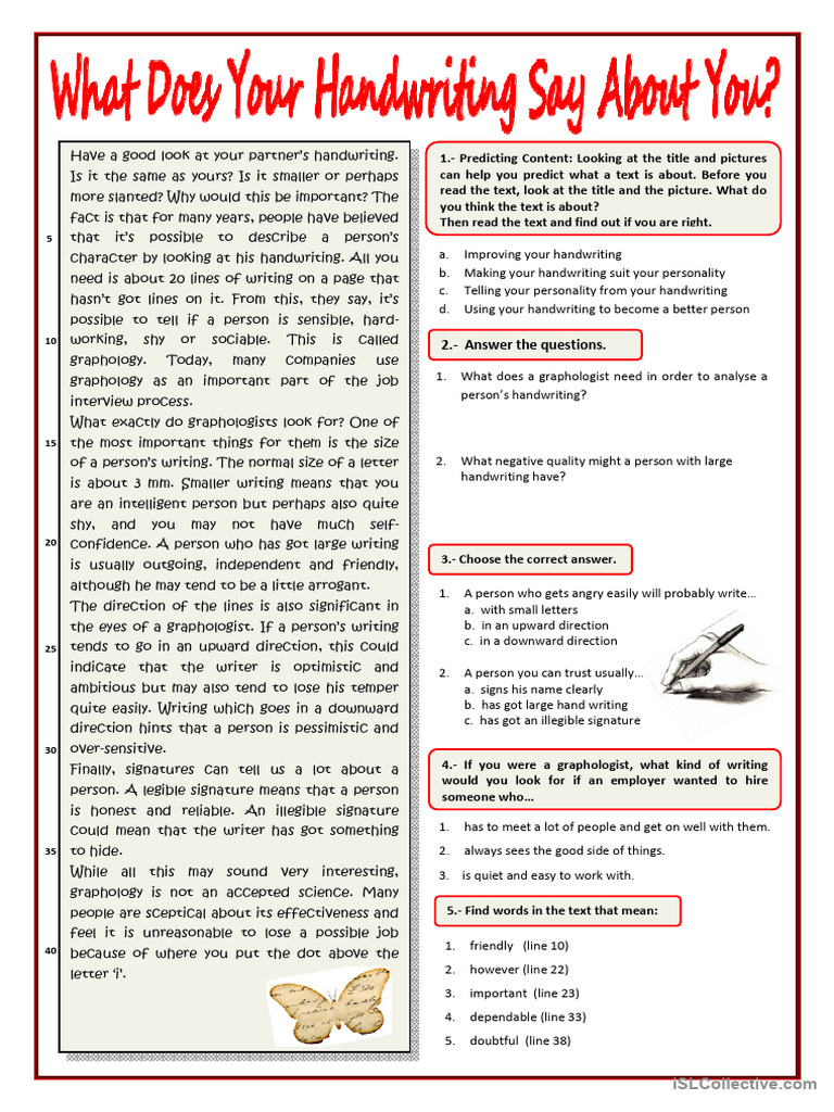 What Your Handwriting Says About You | Download Free PDF | Graphology | Human Communication