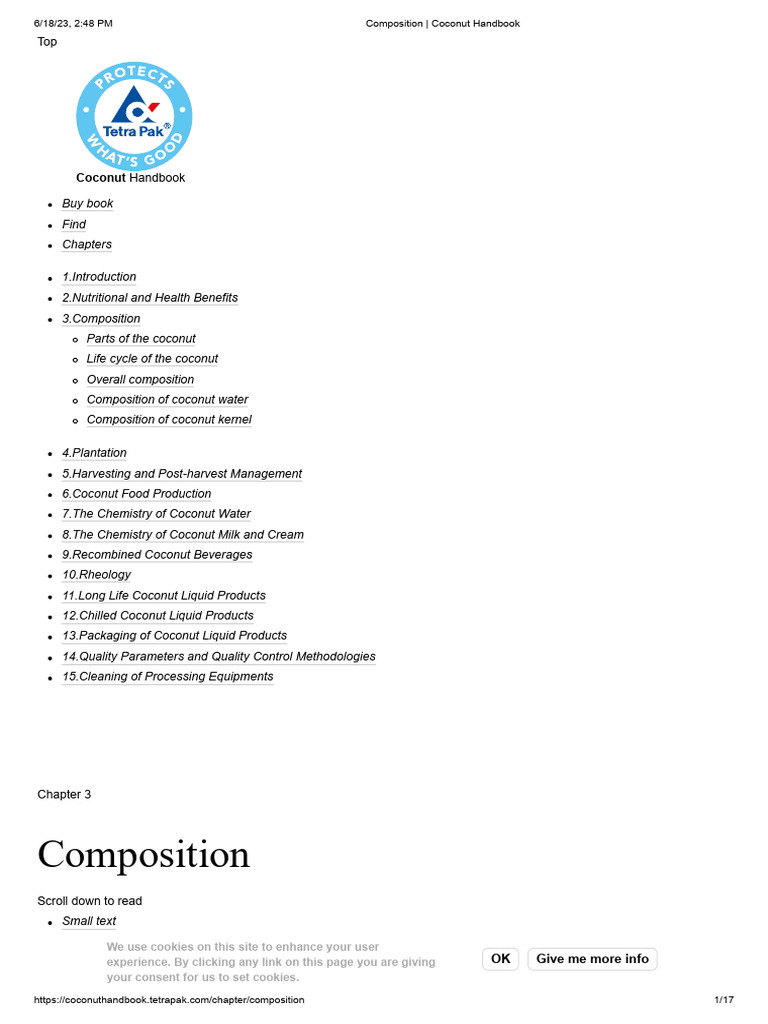 Composition - Coconut Handbook | PDF