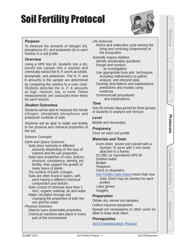 Soil Fertility Protocol | PDF | Soil | Plant Nutrition Soil Fertility Protocol | PDF | Soil | Plant Nutrition