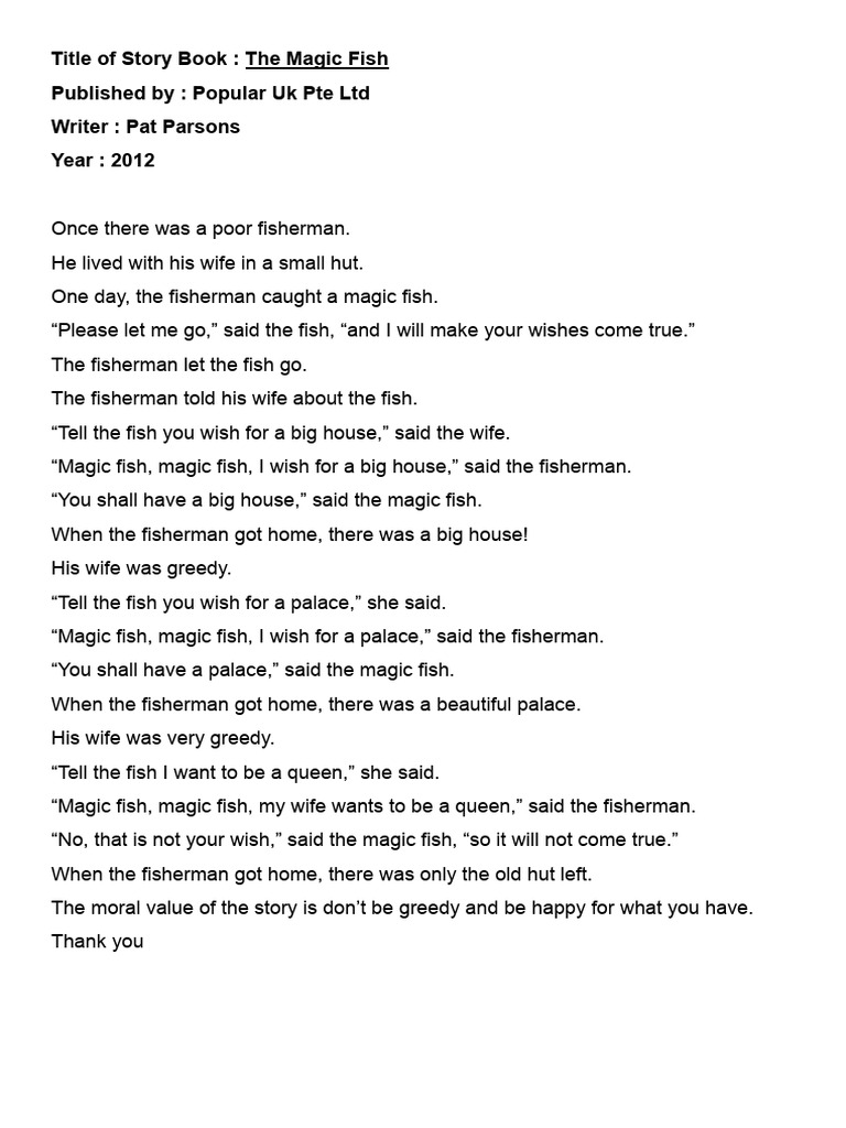 The Magic Fish | PDF