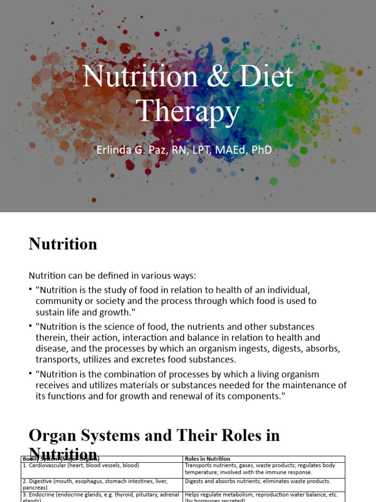 Basic Nutrition | PDF | Human Body | Foods