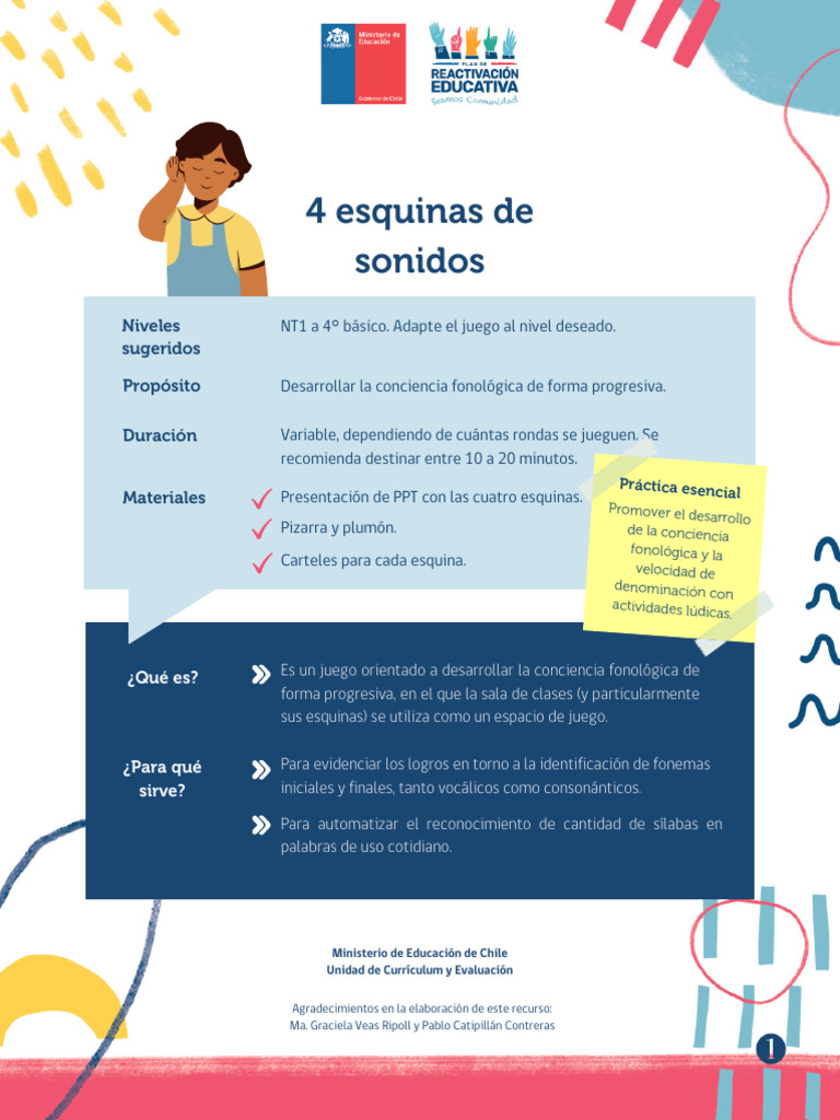 Las 4 Esquinas | PDF | Sílaba | Fonología