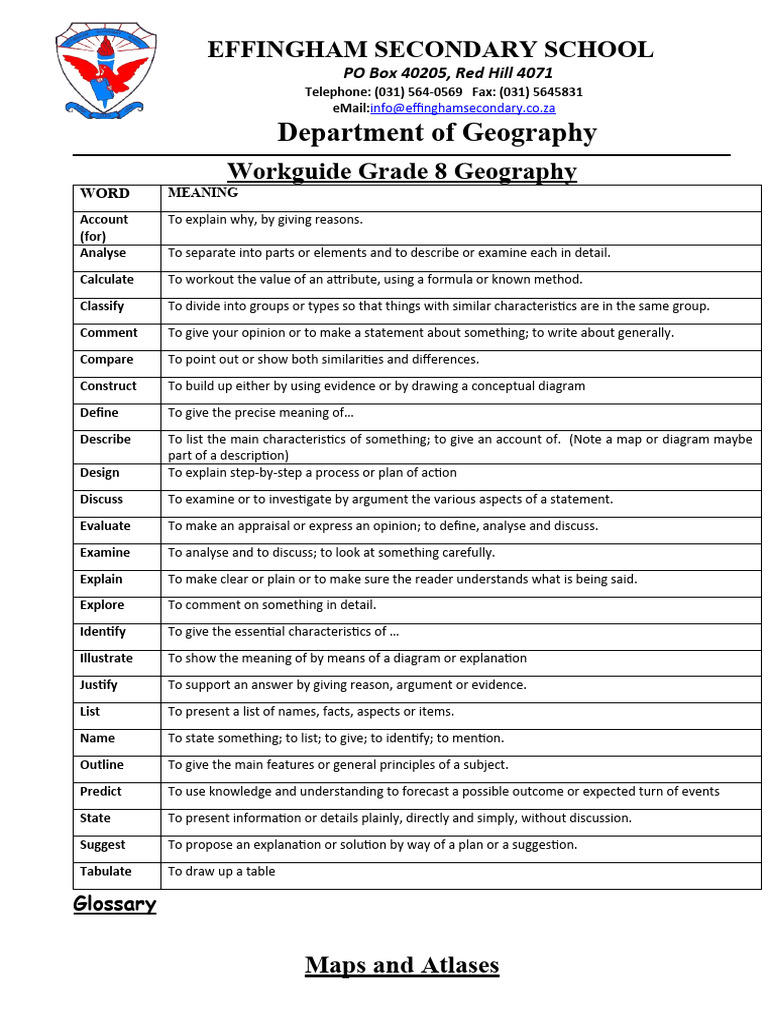 Grade 8 Social Science Workguide | PDF | Latitude | Longitude