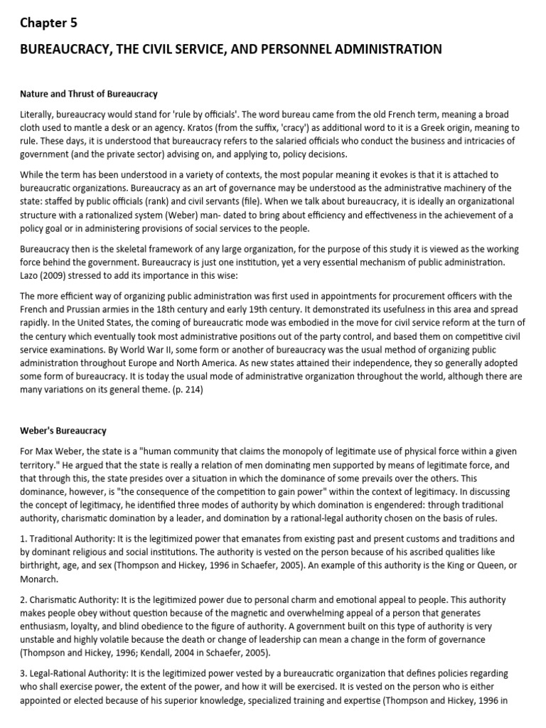 Chapter 5 Public Administration | PDF | Bureaucracy | Communism