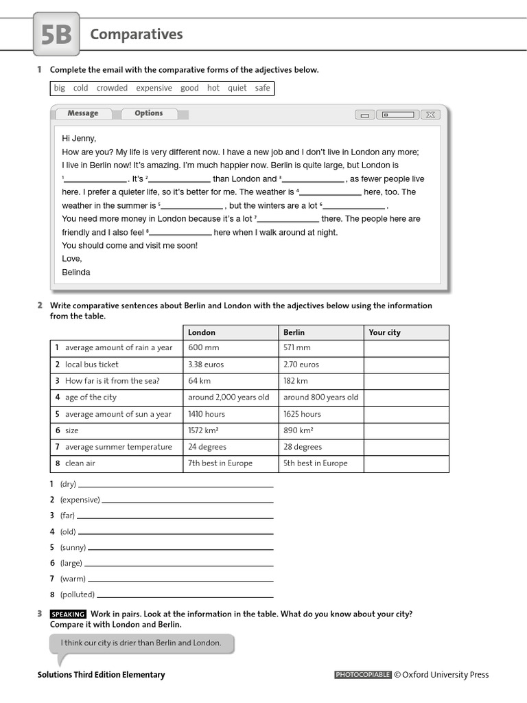 5b Comparatives | PDF