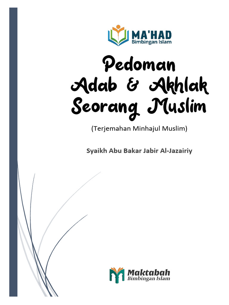 Pedoman Adab & Akhlak Seorang Muslim | PDF | Agama & Spiritualitas