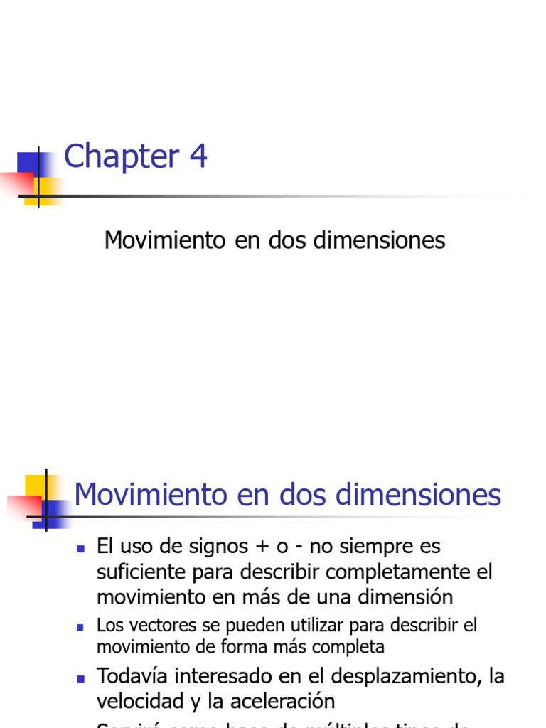 Chap 04 Dos Dimensiones y Rotacion | PDF