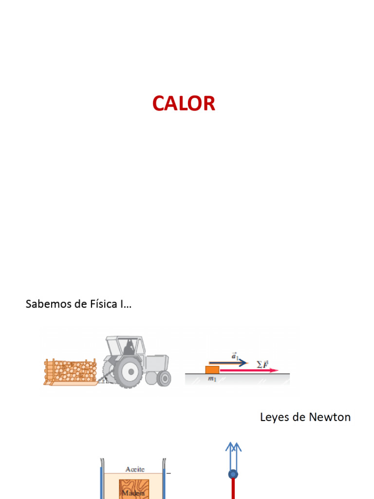 CLASE - CALOR Presentacion | PDF | Calor | Conduccion termica
