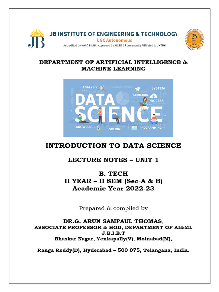 Data Science 1 | PDF | Machine Learning | Statistical Classification