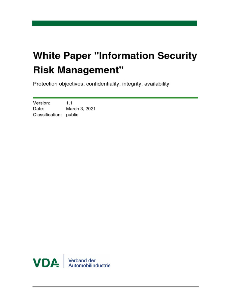 Information Security Risk Management Guide | PDF | Risk | Information ...