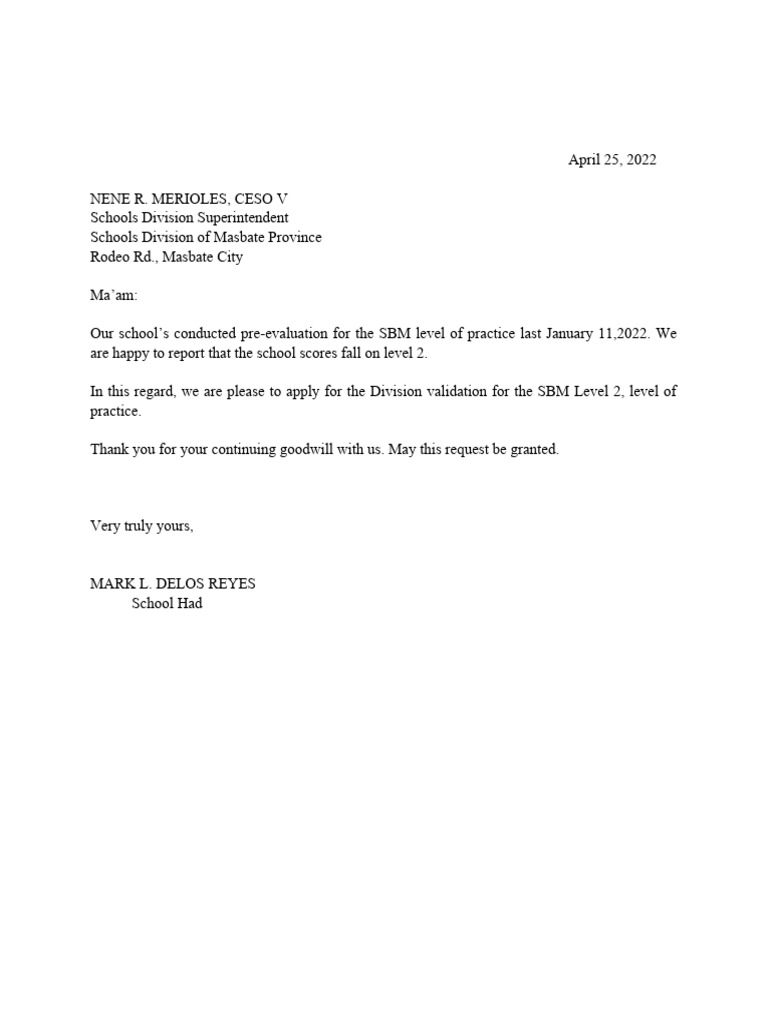 SBM Letter | PDF | Career & Growth