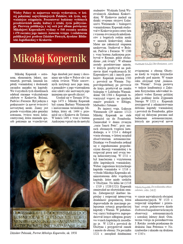 Mikolaj Kopernik Prezentacja | PDF