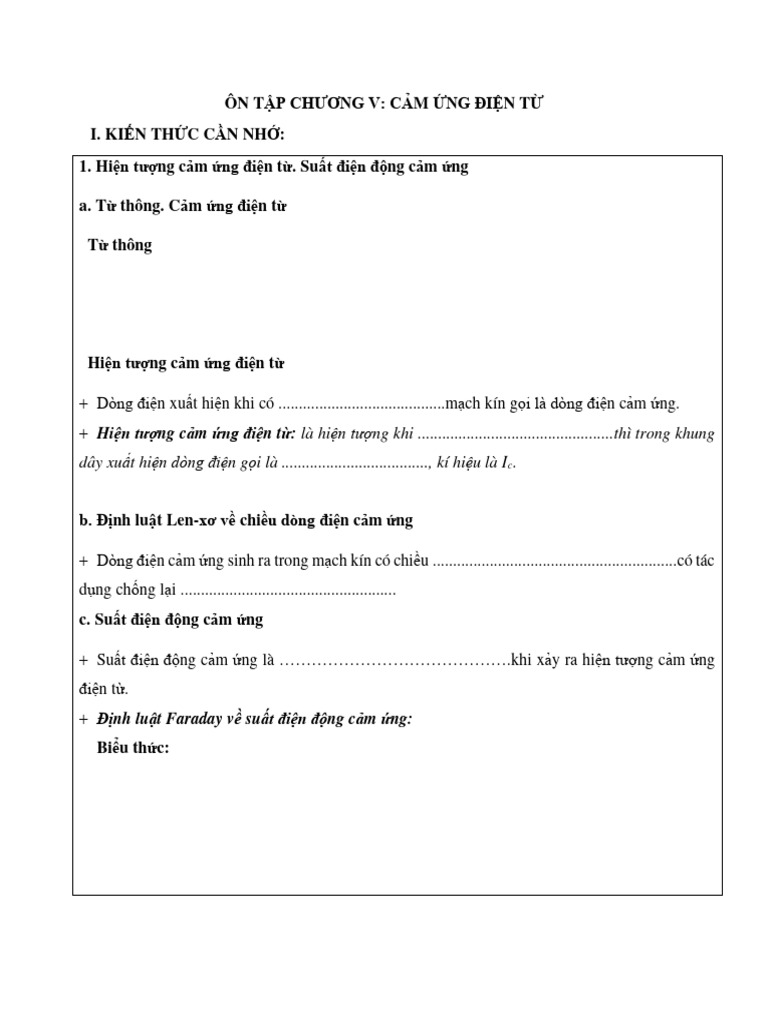 On Tap Chuong V - L11 | PDF