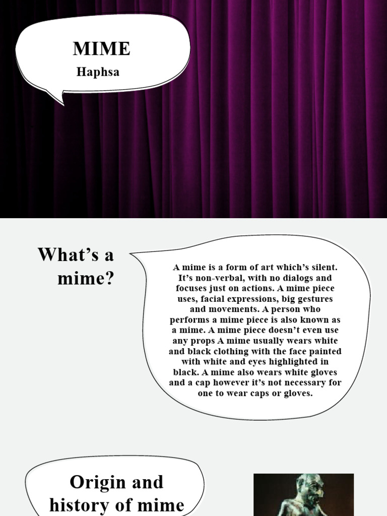 Mime | PDF | Nonverbal Communication