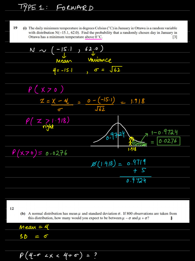 s1 Normal Distribution Practice | PDF