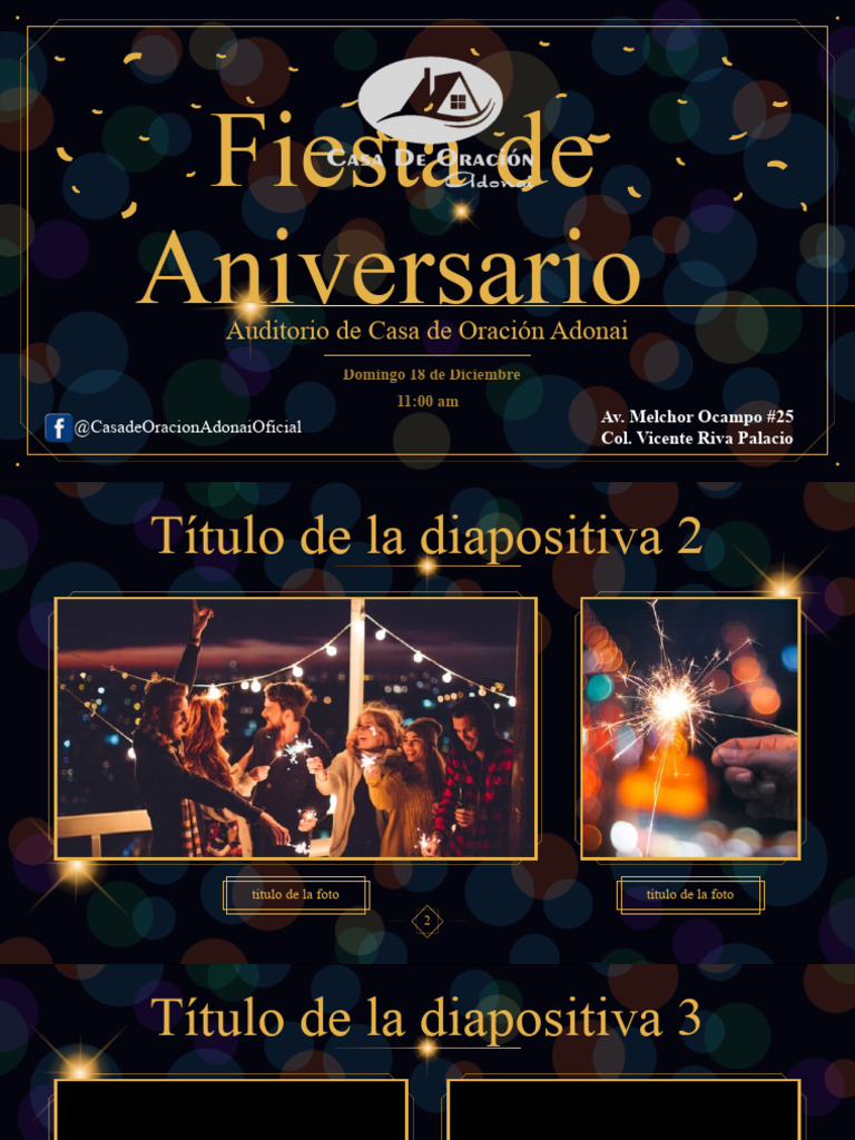 Fiesta de Aniversario | PDF