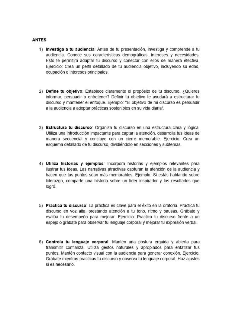 30 Consejos para Hablar en Publico | PDF | Hablar en público