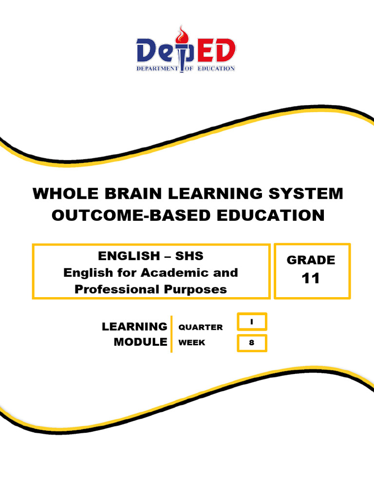 Grade-11 EAPP Q1W8 | PDF