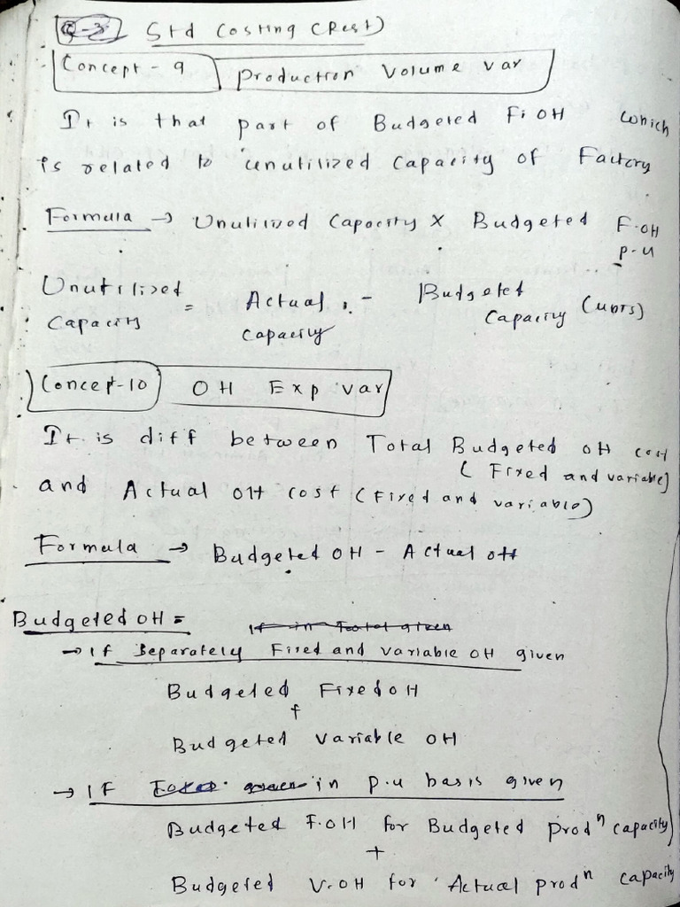 Standard Costing (Part-2) | PDF