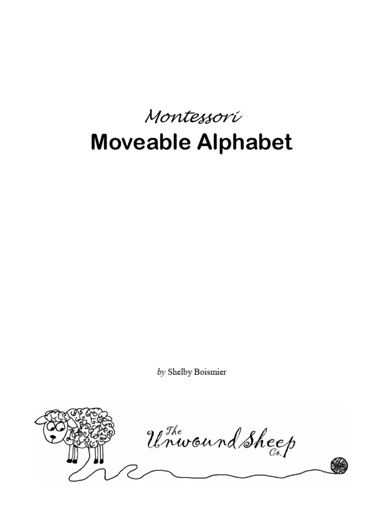 Moveable Alphabet: Unwound | PDF | Printing | Written Communication
