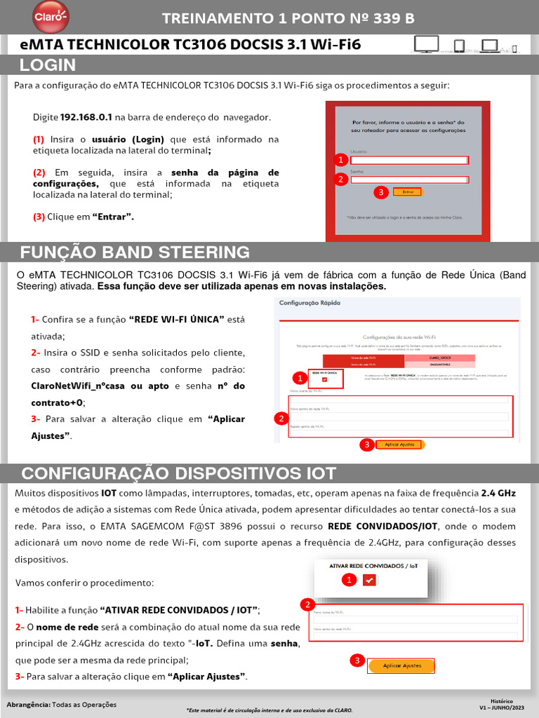 Emta Technicolor Tc3106 Docsis 3.1 Wi-Fi6: Configurações, Que Está ...