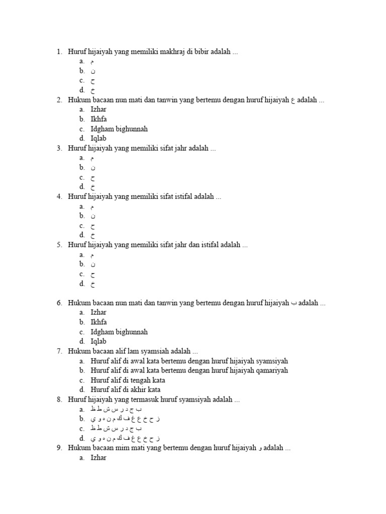 bta kelas 4 sd | PDF