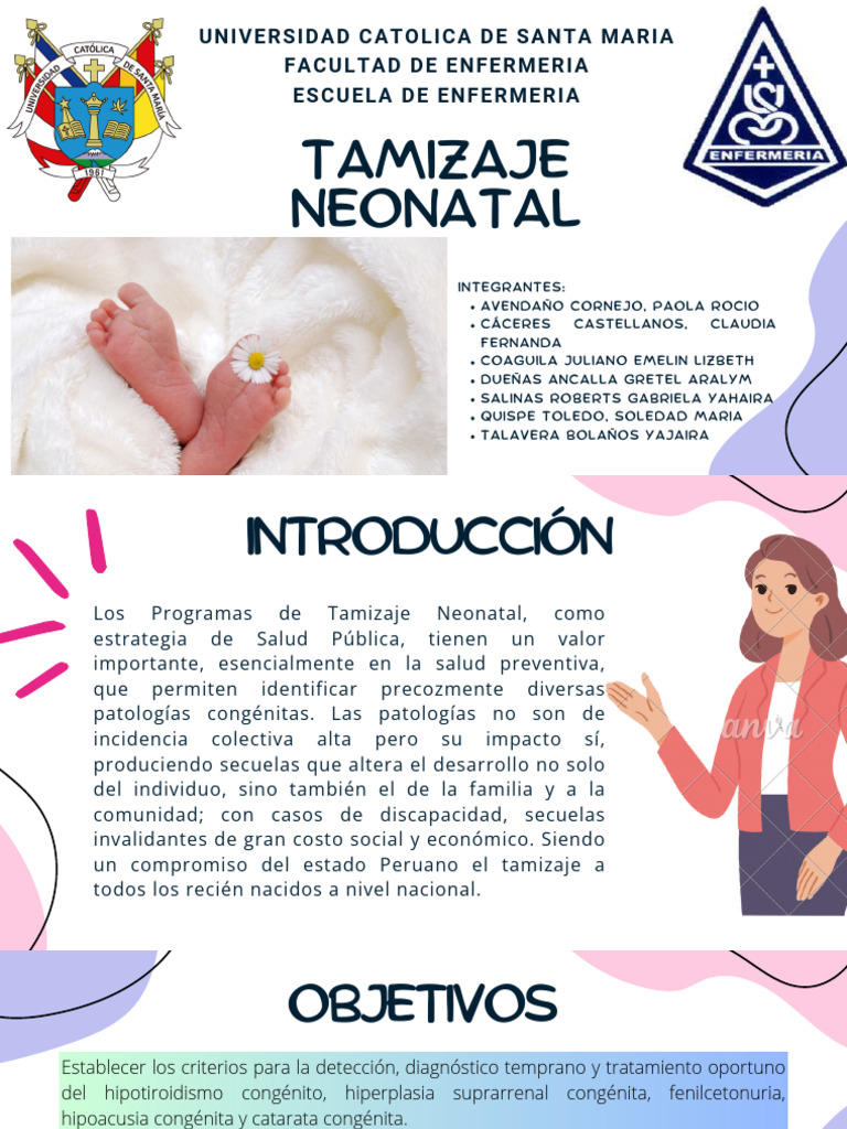 TAMIZAJE NEONATAL (Diapositivas) | PDF | Causas de la muerte ...