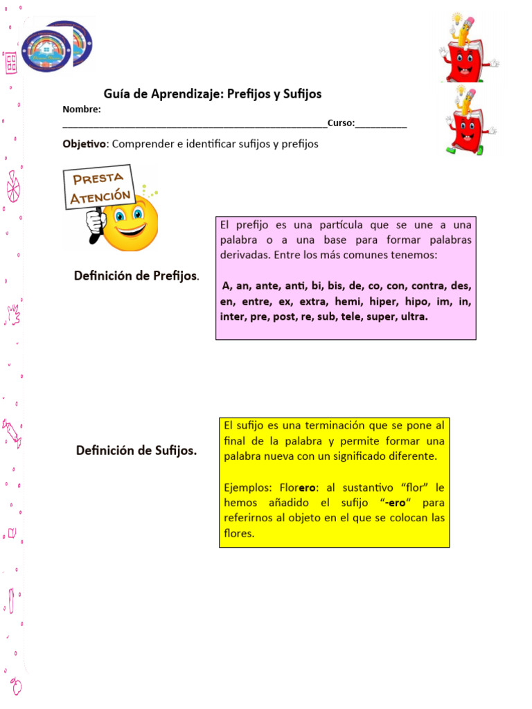 Prefijo Word | PDF | Artes del Lenguaje y Comunicación