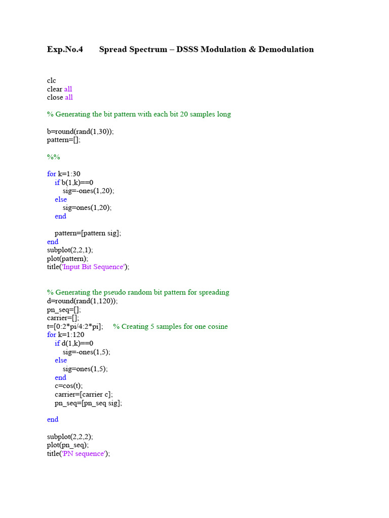 Exp - No.4 DSSS | PDF | Teaching Methods & Materials | Technology ...