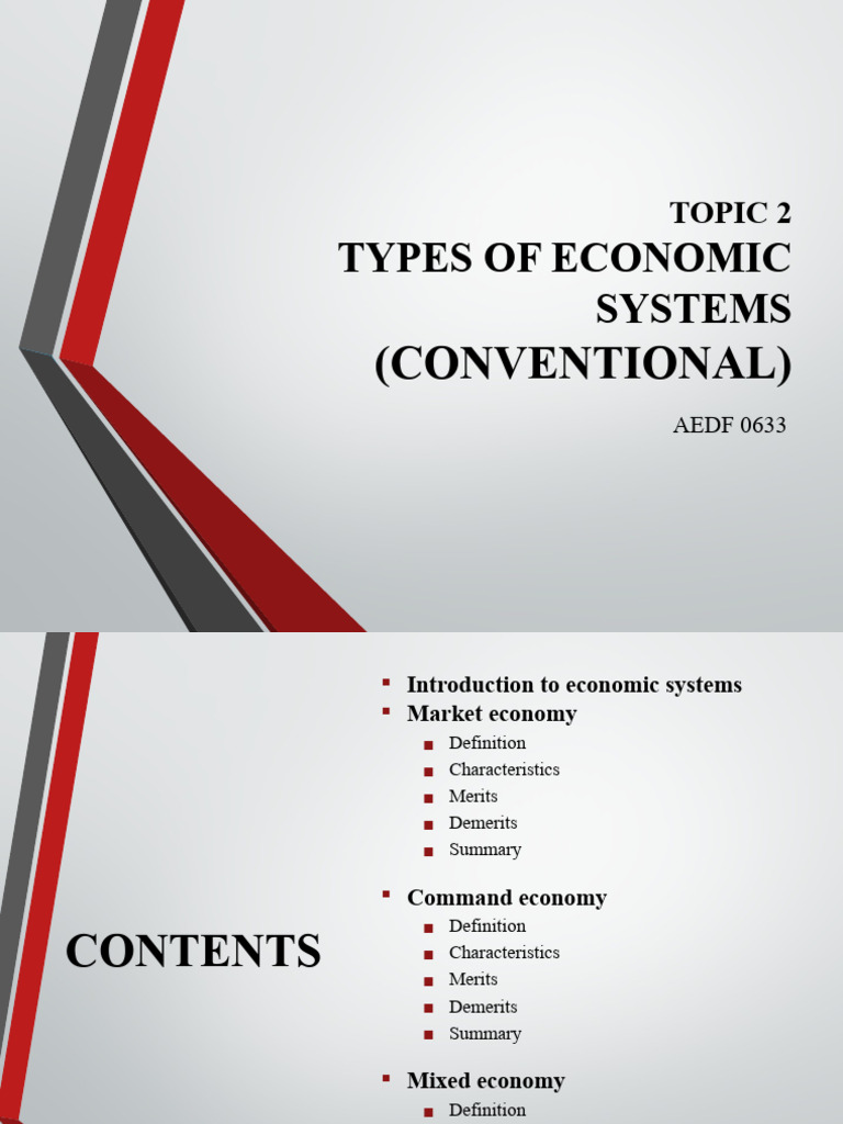Economic Systems Overview | PDF | Economic System | Economics