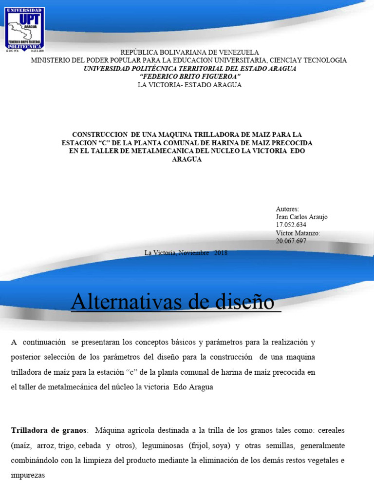 Diapositivas Capitulo I | PDF | Maíz | Diseño