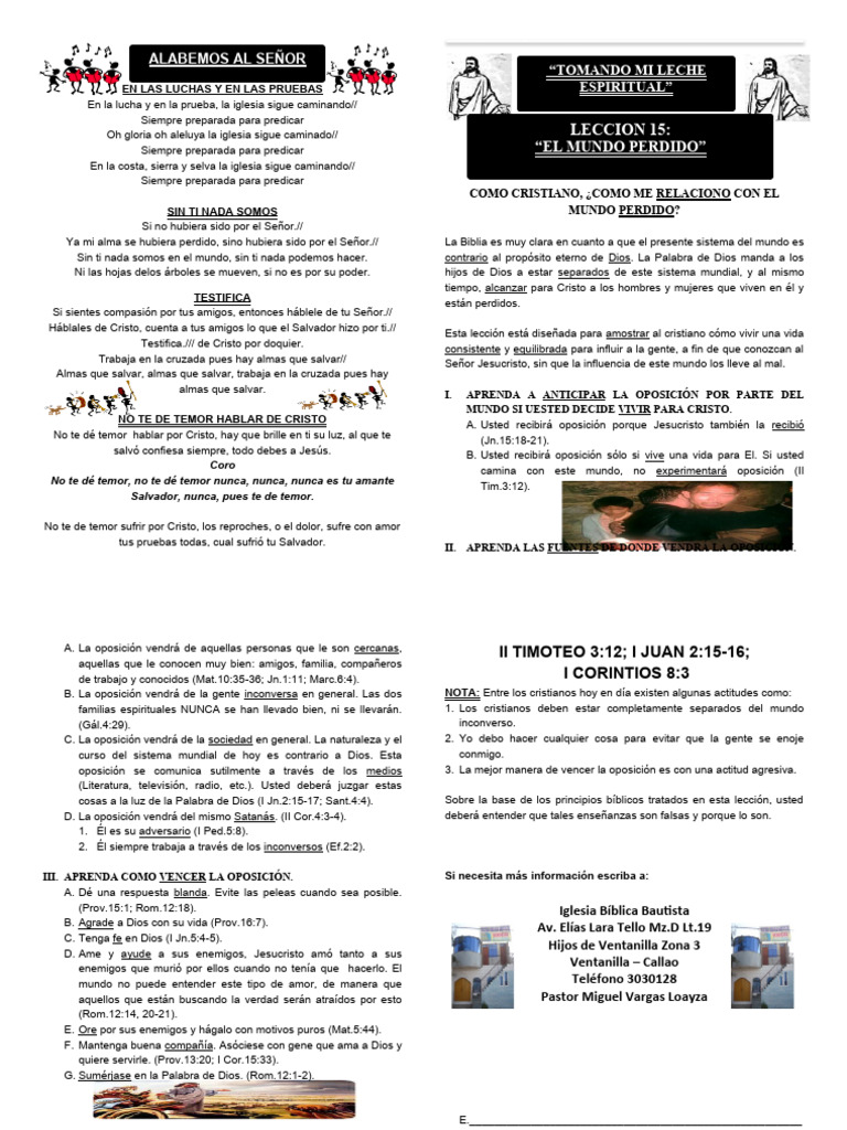 Lección 15 Lleno Discipulado Biblico | PDF | Jesús | Cristo (título)